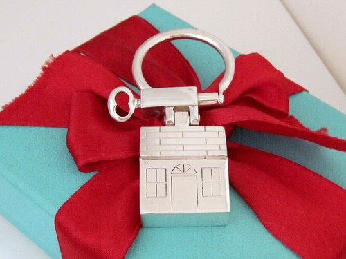 Tiffany & Co Silver House Home Keychain Key Chain Ring | eBay