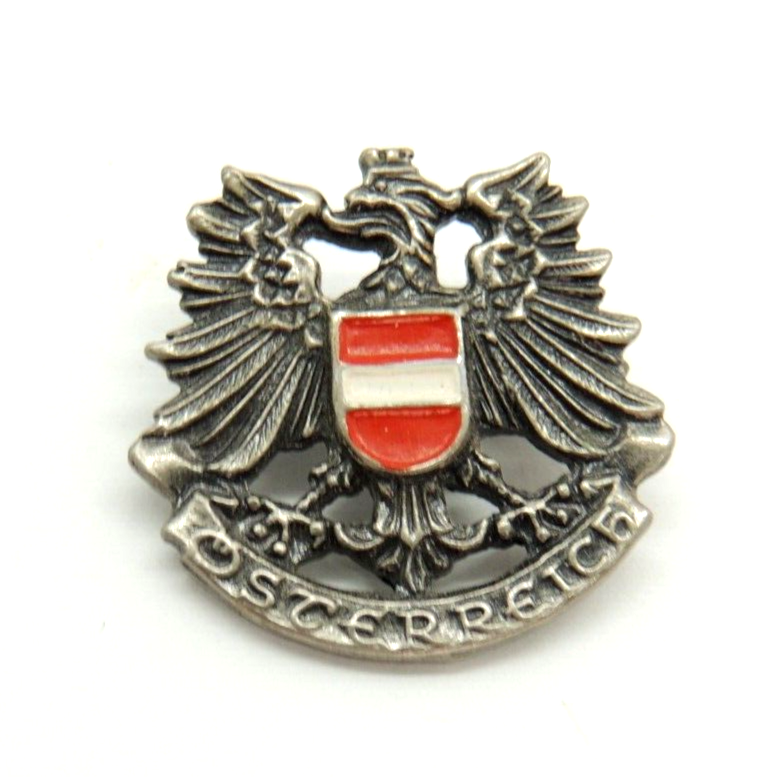 Vintage Osterreich Austria Eagle National Emblem Pin Military Lapel Pin ...