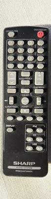 Sharp Audio System Remote Control OEM RRMCGA255AWSA | eBay