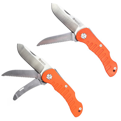 Maserin Jagdmesser "Jager" | 440 Stahl | Säge + Aufbruchklinge ...