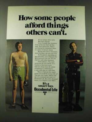 1973 Occidental Life Insurance Ad - Afford Things | eBay