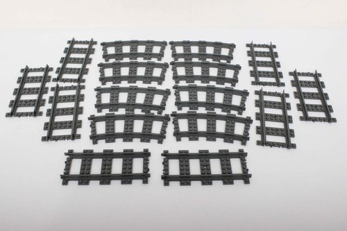 Lego Train Supplemental RC Train Set 7896-1 8x Straight & 8x Curved ...