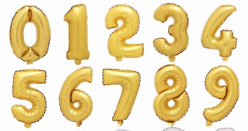 DIY 24" Clear Foil Balloon Transparent w Number Float Helium Birthday ...