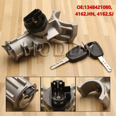 Ignition Lock Barrel Switch & Keys 5 Pins 4162.HN For Fiat Ducato Boxer ...