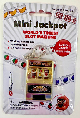 Mini Jackpot Lucky Charm Keychain - Playmakers World's Tiniest Slot ...