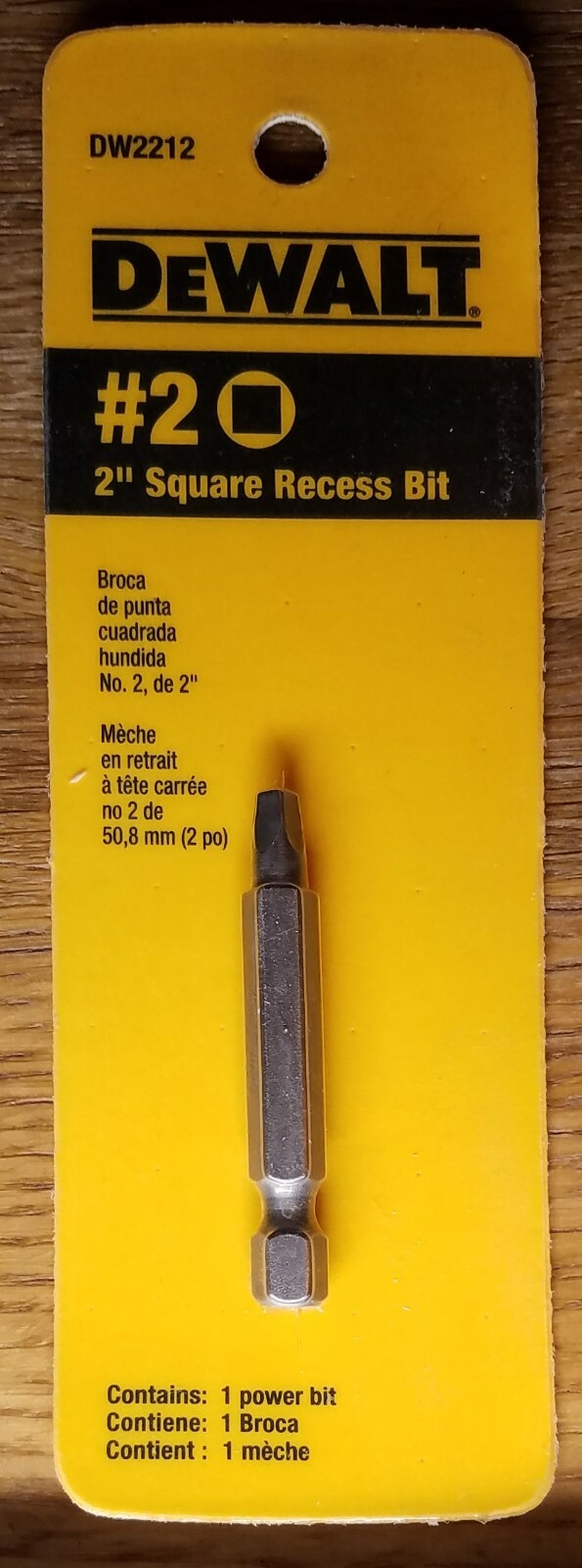 Lot of 5 DEWALT DW2212 #2 Square Recess (Robertson/Scrulox) Insert ...