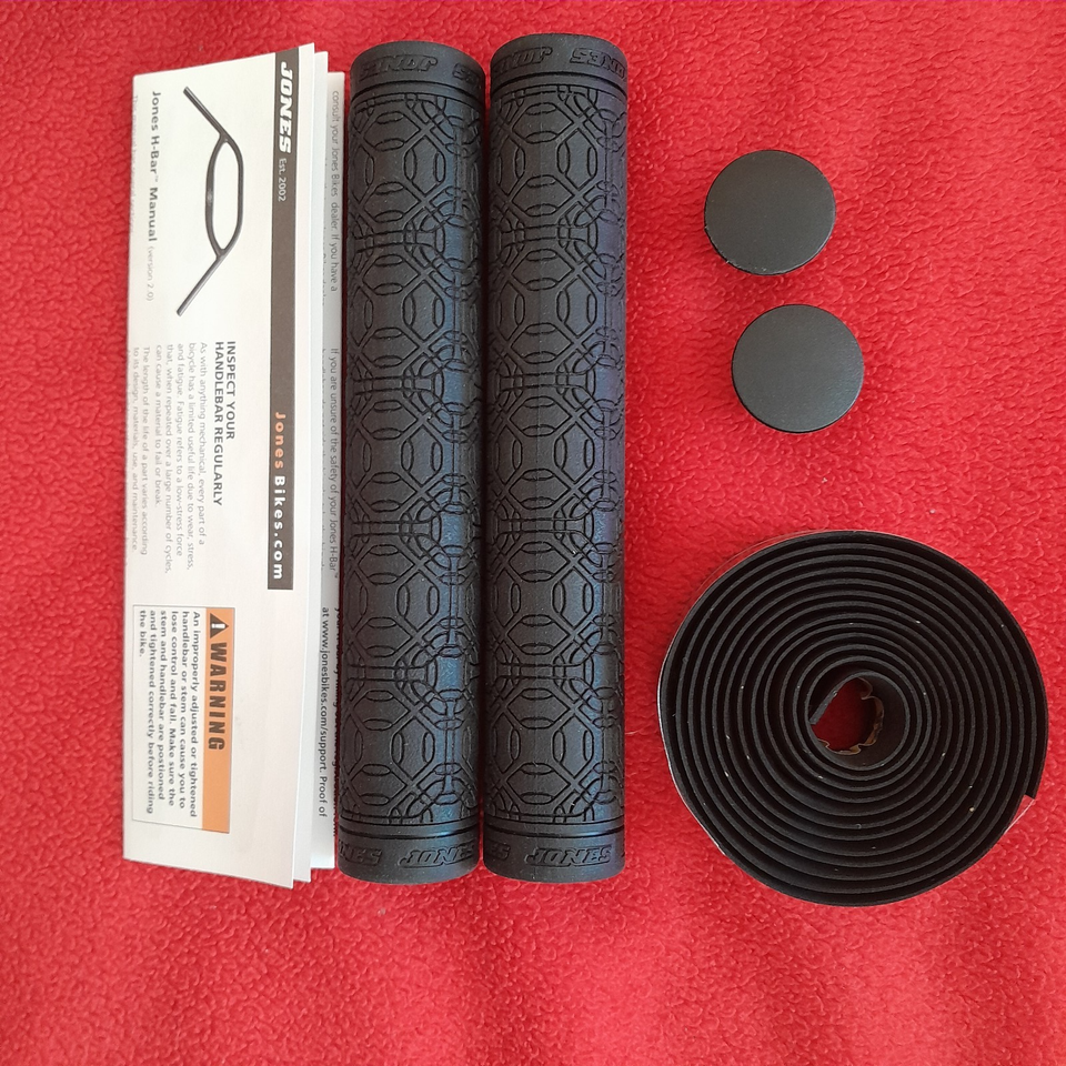 Jones Taped H-Bar SG Loop Handlebar, Grips, 80mm Stem, Bar Plugs, Extra ...