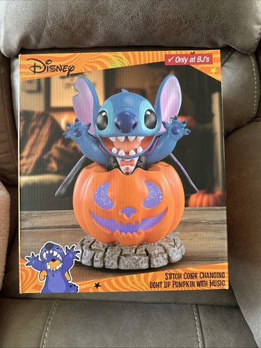 Disney Stitch Halloween Vampire Light Up Color Changing Decor With ...