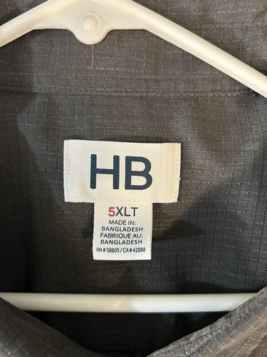 HB (company For Big Men) Brown Button Front 5XLT Shirt | eBay