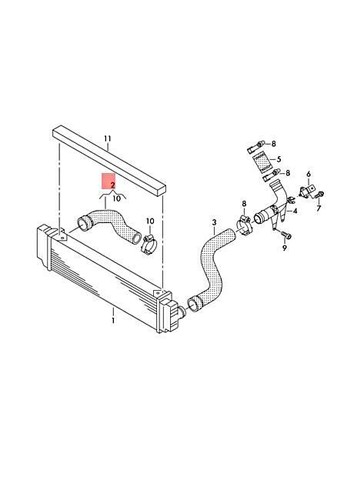 NEW VW CRAFTER 2EA 2EB 2ED 2EE 2EH 2EK 2EX 2FC PRESSURE HOSE 2E0145856E ...