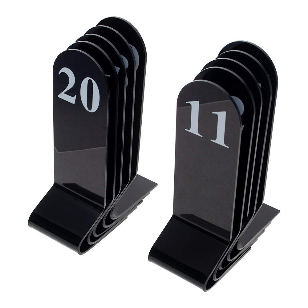 10 Set Table Numbers Place Cards Suitable for Restaurants Cafes Bars ...