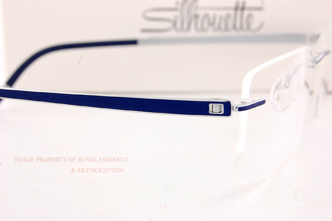 New Silhouette Eyeglass Frames MOMENTUM 5529/FG 4510 Silver/Pacific ...