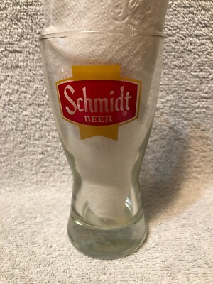 Vintage Schmidt Beer Glass with Schmidt Beer Logo | eBay
