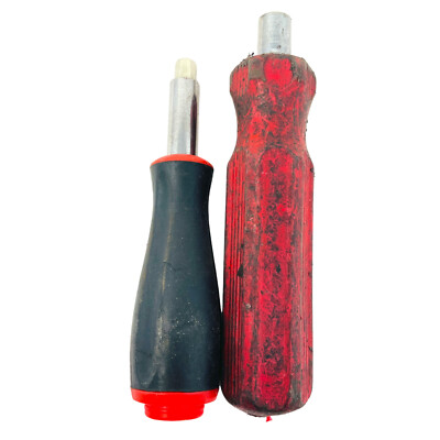 2 Pcs Unbranded Screwdriver Soft Grip Red Black Handle | eBay
