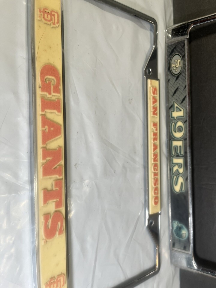 San Francisco 49ers And The San Francisco Giants License Plate Frame ...
