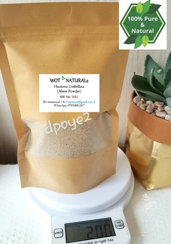 Pure Organic ABERE SEEDS (Hunteria Umbellata) Abere Powder AKUAMMA ...