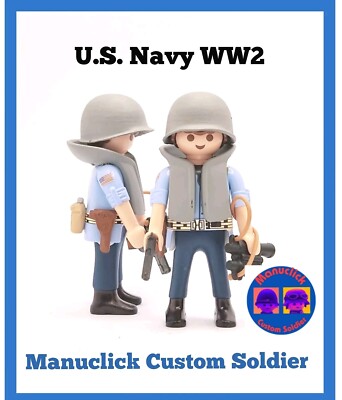 PLAYMOBIL Custom WW2 SOLDIER ARMY USA SAILOR WWII COLT | eBay