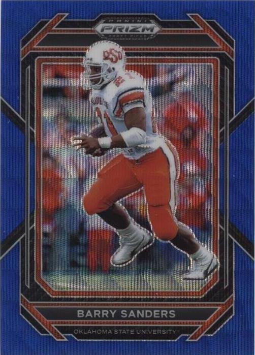 2023 Panini Prizm Draft Picks - Barry Sanders #7 Blue Wave Prizm /249 ...