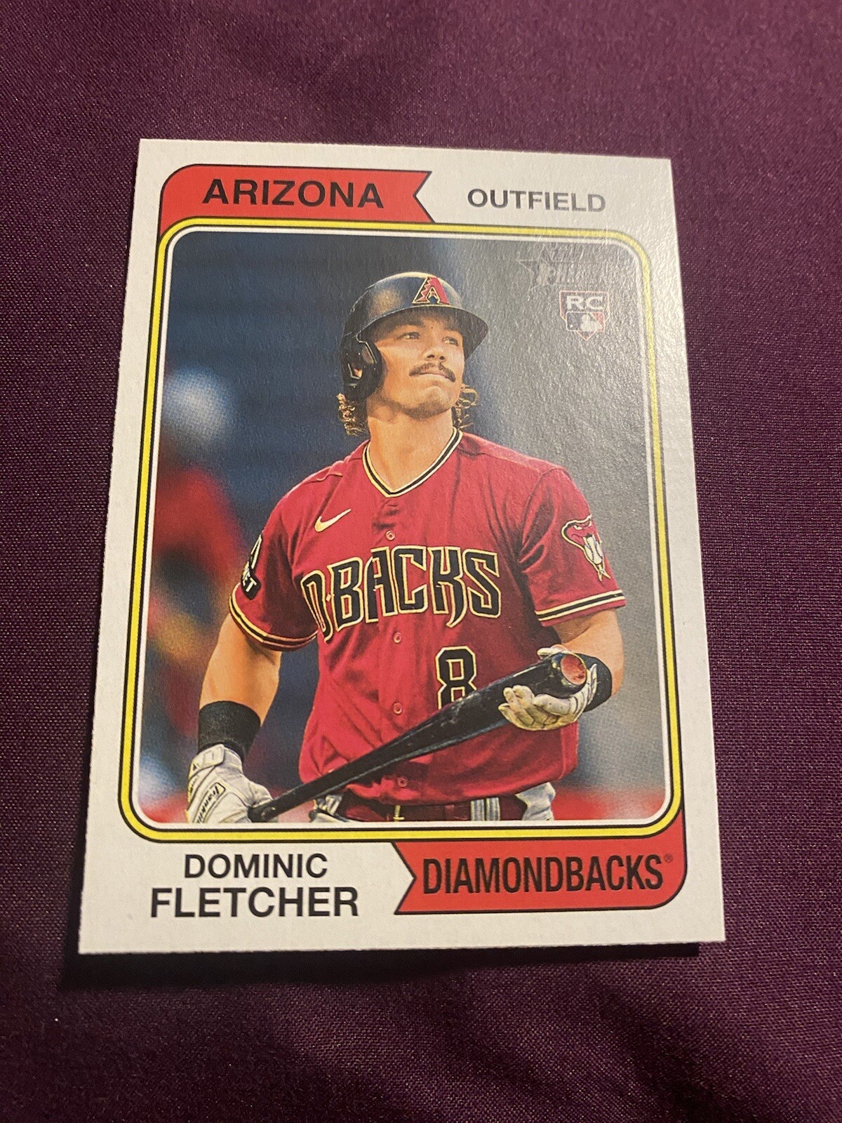 2023 Topps Heritage #556 Dominic Fletcher RC Arizona Diamondbacks White ...
