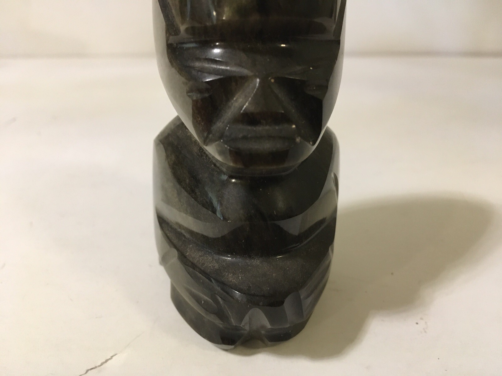 Mayan Aztec Green Stone Statue God King Mexico Figurine | eBay