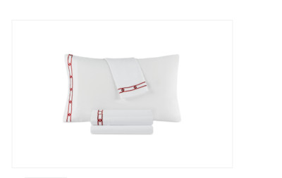 Decor Studio Holiday Embroidered Microfiber Sheet Set FULL size | eBay