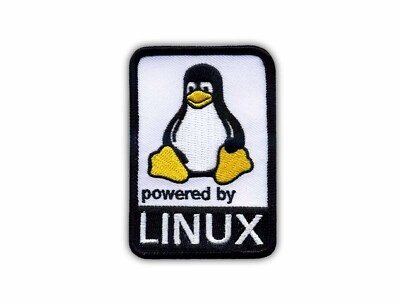 Alimenté Par Linux Patch / Badge Brodé | eBay