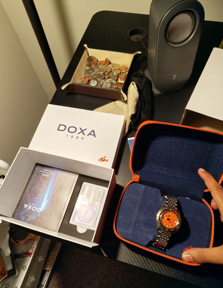 DOXA Sub 200T Swiss Automatic Box + Card | eBay