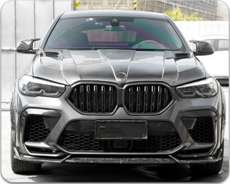 For BMW X5 G05 F95 X6 G06 F96 Dry Carbon LD style Front Hood Vented ...