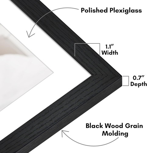Americanflat 28x40 Poster Frame with Polished Plexiglass - Use 28x40 ...