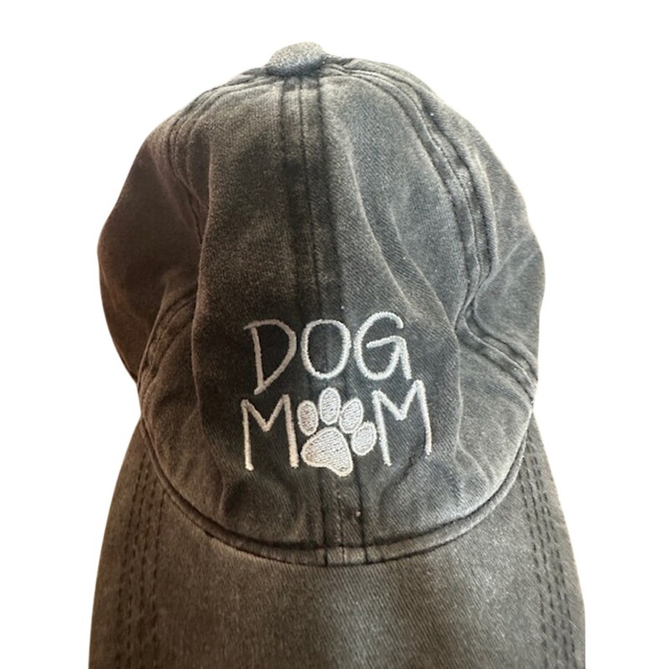 David & Young Blue Cotton Baseball Cap Dog Mom Embroidered Adjustable ...