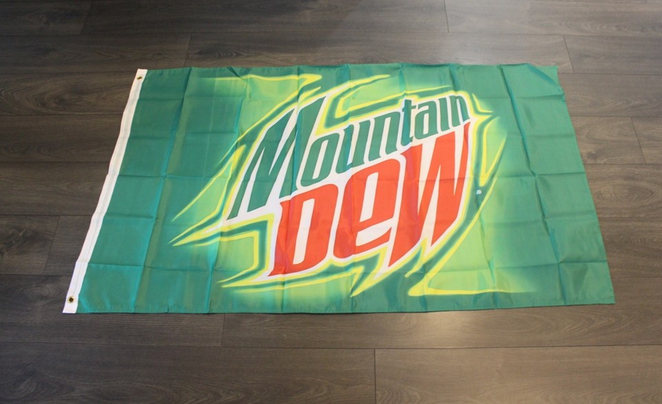 Mountain Dew Banner Flag Logo Soft Drinks Soda Garage Man Cave ...