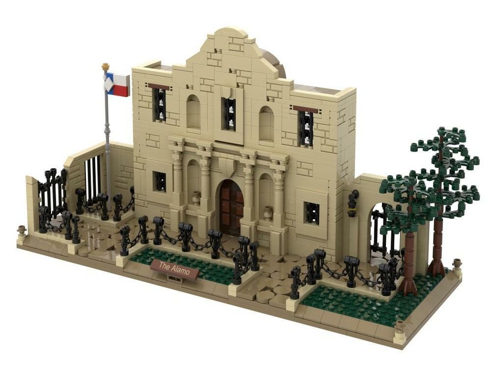 The Alamo The Atom Brick Premium Building Model Construction Mini Brick ...