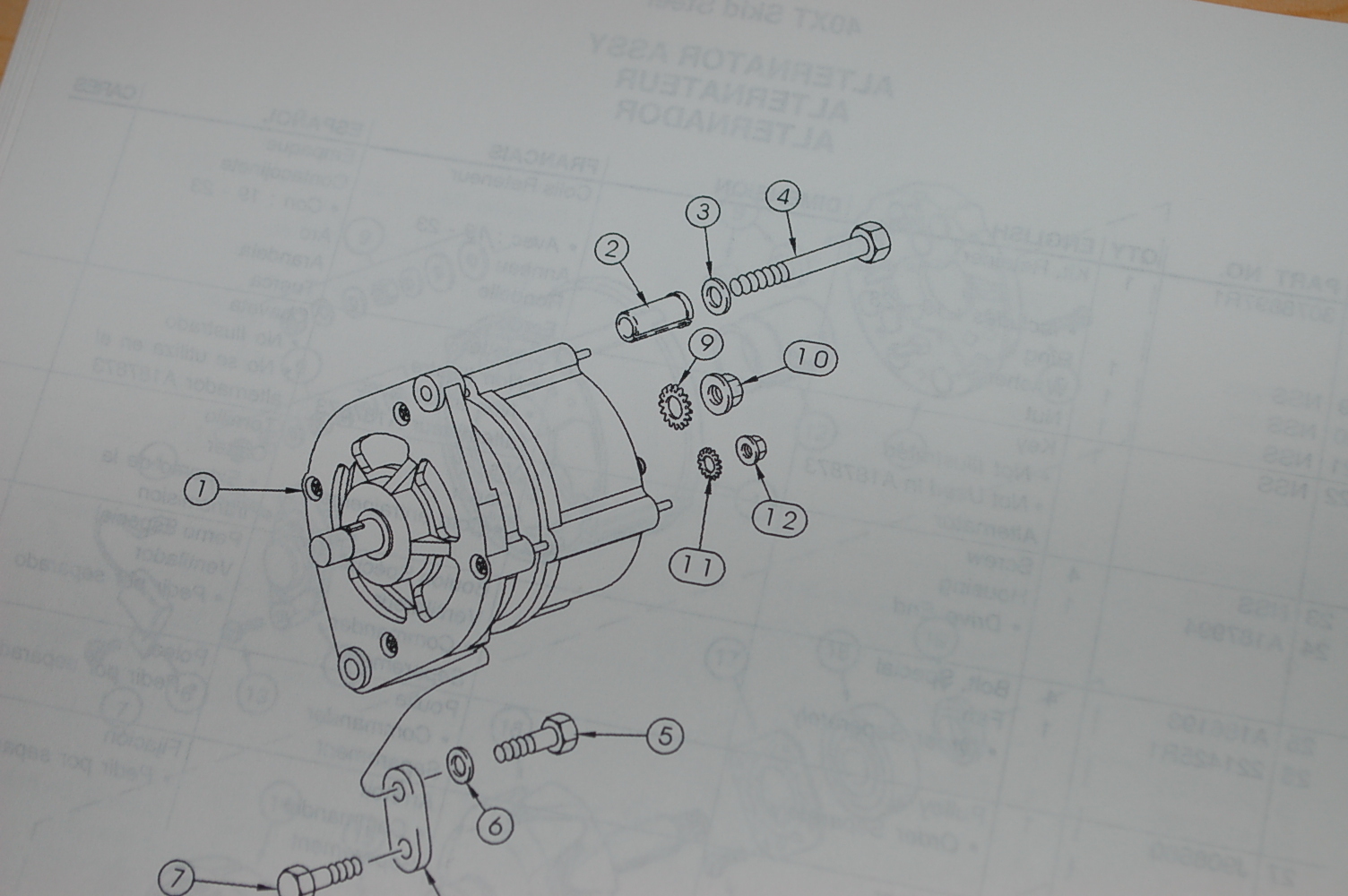 CASE 1845c SKIDSTEER Loader Spare Parts Manual book catalog uni mini 8 ...