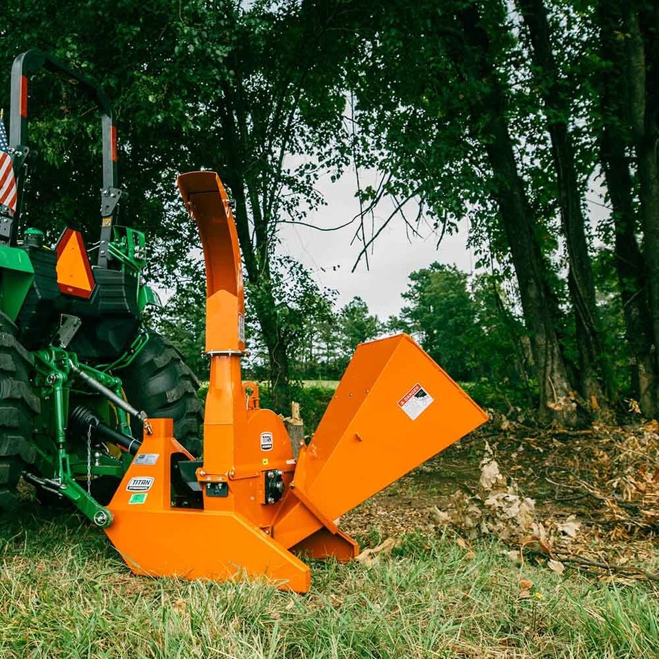 Titan Attachments 3 Point Wood Chipper, PTO Driven for Tractors up to ...