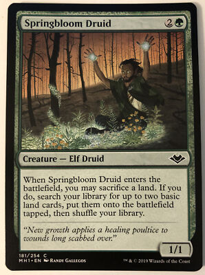 MTG Springbloom Druid Modern Horizons 181/254 Regular Common | eBay