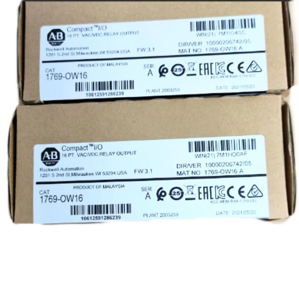 Allen-Bradley 1769-OW16 CompactLogix Relay Output Module 2023 New ...