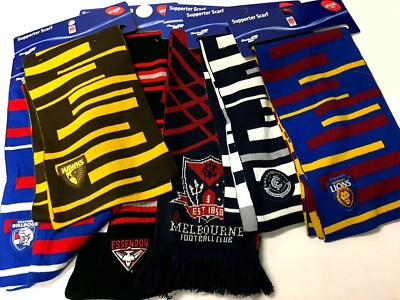 AFL Scarf Official Australian Footy League Merchandise Team Supporter ...