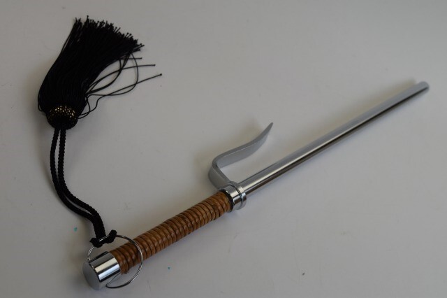 Jutte Jitte Japanese Traditional Weapon Black Salmon Winding Protection ...