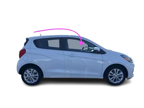 Fits: 2013-2015 Chevy Spark 4D Hatchback Passenger Front Right Window ...