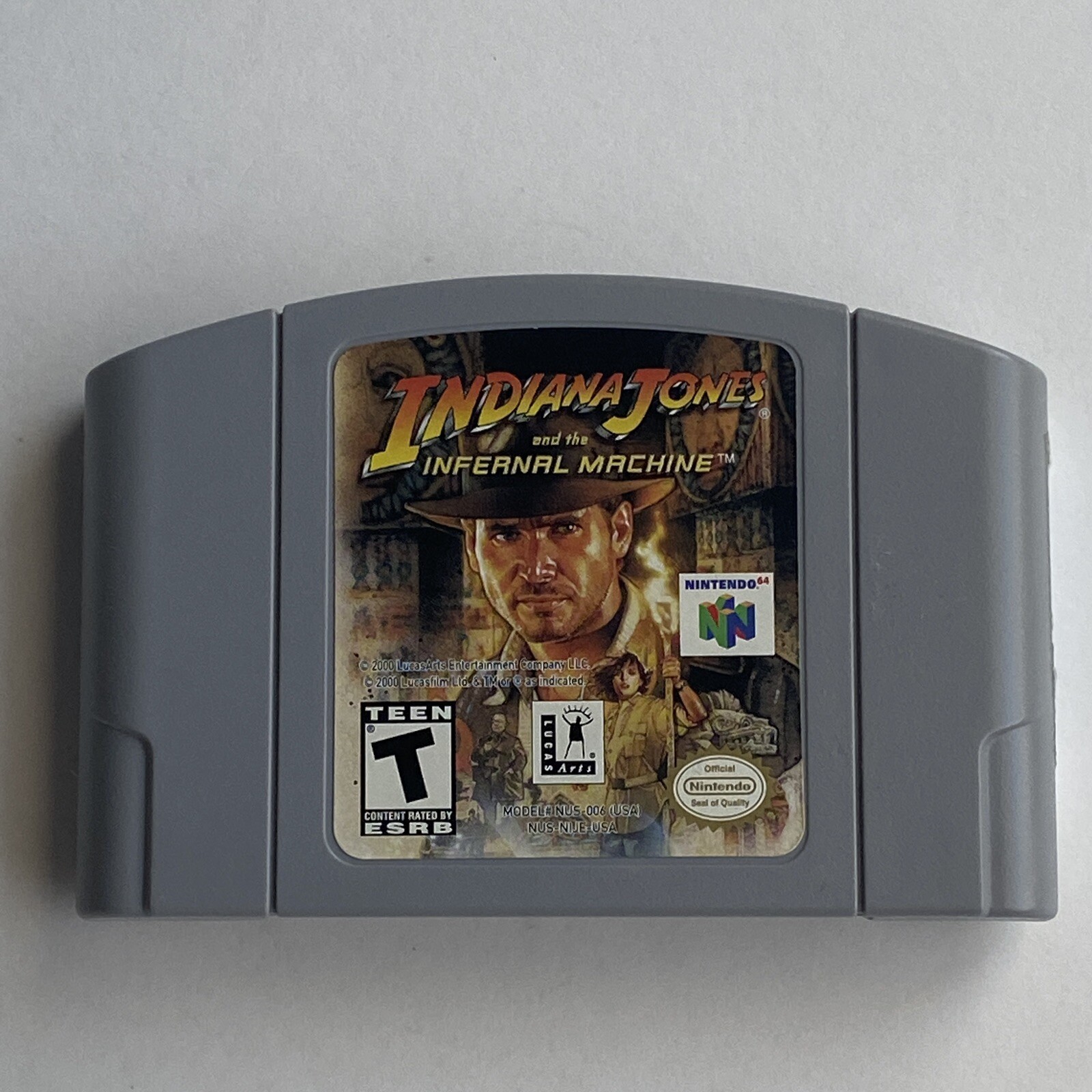 Indiana Jones and the Infernal Machine Nintendo N64 Blockbuster ...