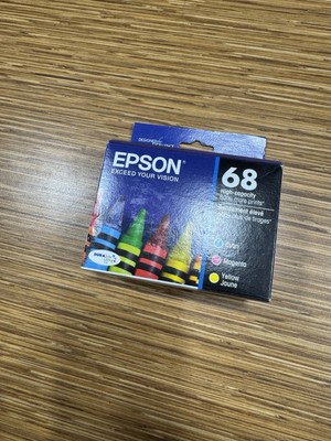 NEW Epson 68 High Capacity Ink Cartridges Cyan Magenta Yellow EXP. 04/ ...