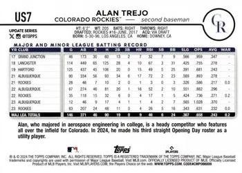 Alan Trejo 2024 Topps Update US7 Colorado Rockies Baseball Card | eBay