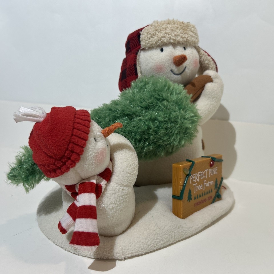 Hallmark 2014 Jingle Pals Pine Tree Farm Animated Snowman Lights Music ...