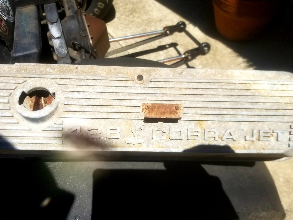 OEM 428 Cobra Jet "Snake" Valve Cover | eBay