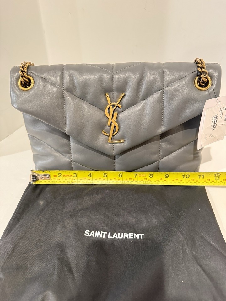 YSL Lou Puffer Small YSL Shoulder Bag in Quilted Leather NEW | eBay