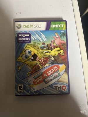 SpongeBob's Surf & Skate Roadtrip (Microsoft Xbox 360, 2011) w/Manual ...