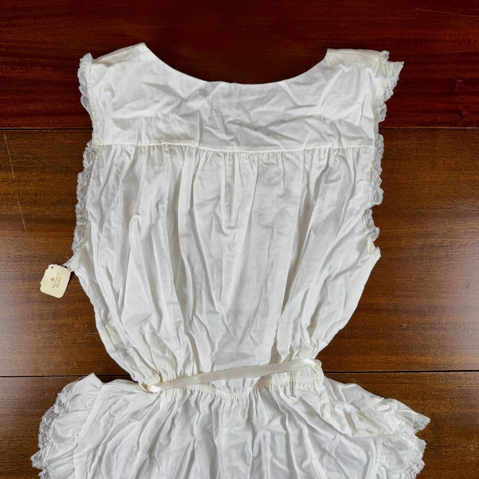 NWT Vintage Victorias Secret Gold Label Cotton Lingerie Bodysuit W Tie ...