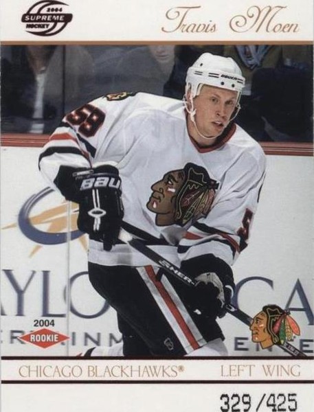 2003-04 Pacific Supreme - Red #110 Travis Moen /425 (RC) for sale ...