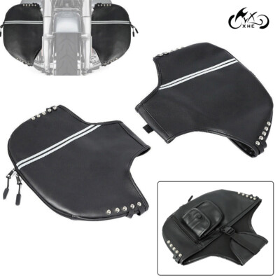 Soft Lowers Chaps Leg Warmer Bag Engine Guard For Harley Touring 80-22 ...