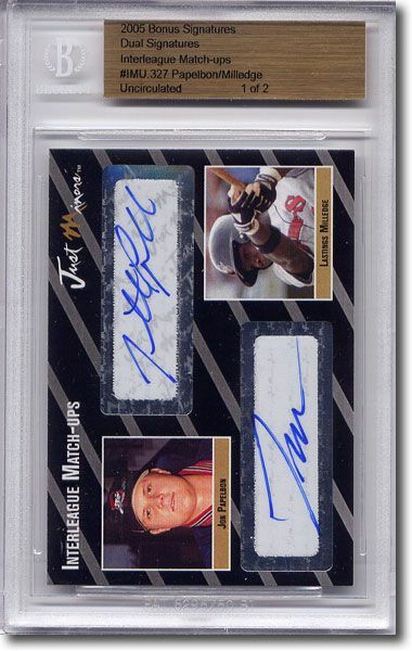 Jon Papelbon * Lastings Milledge * Autograph Rookie Auto RC BGS 1/2 | eBay